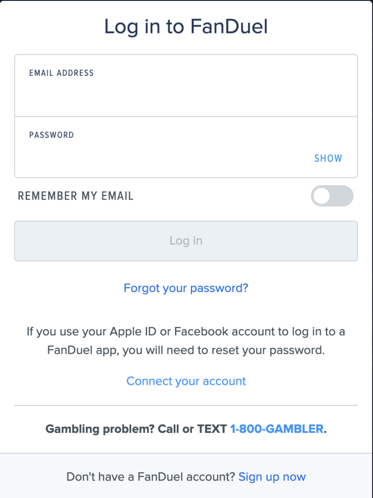 FanDuel Login and Sign Up Process for Canadian Sportsbook Players